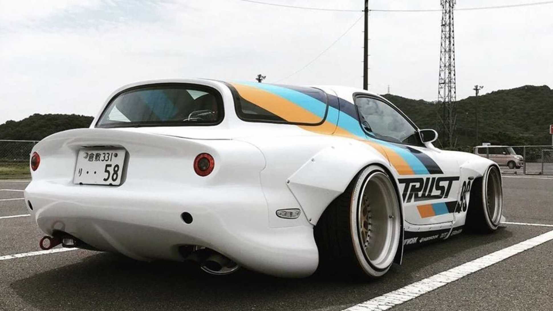 White Rx7 Stock Rims